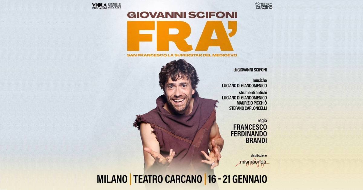 Amici dei bambini a teatro con lo spettacolo Fra’ di Giovanni Scifoni